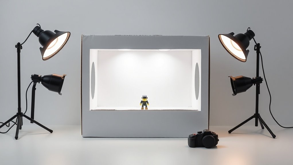 How to Build a Mini Lightbox for Studio Toy Photography - Toys in a Studio